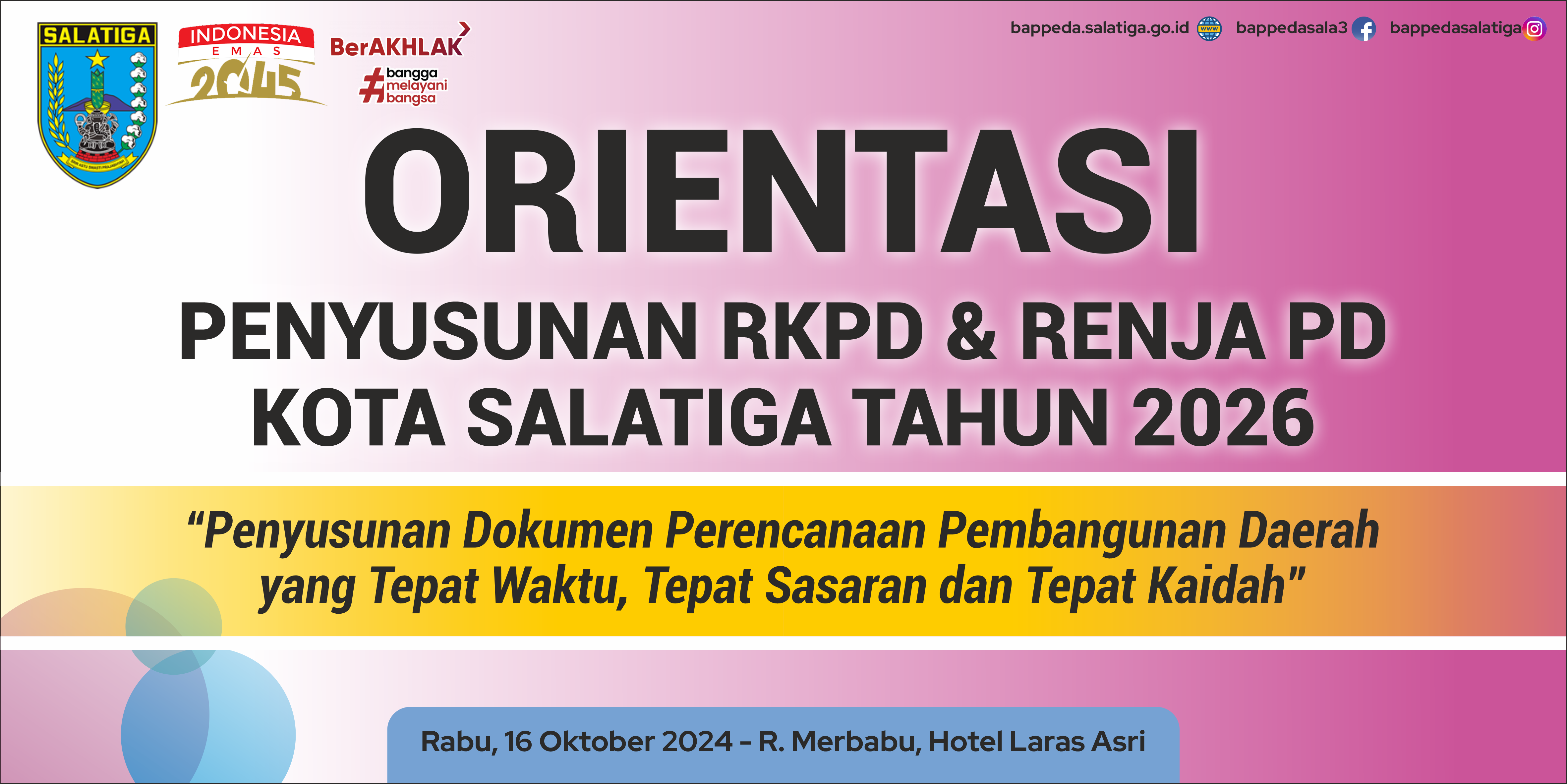 Materi Orientasi Penyusunan RKPD Tahun 2026 - RKPD Kota Salatiga